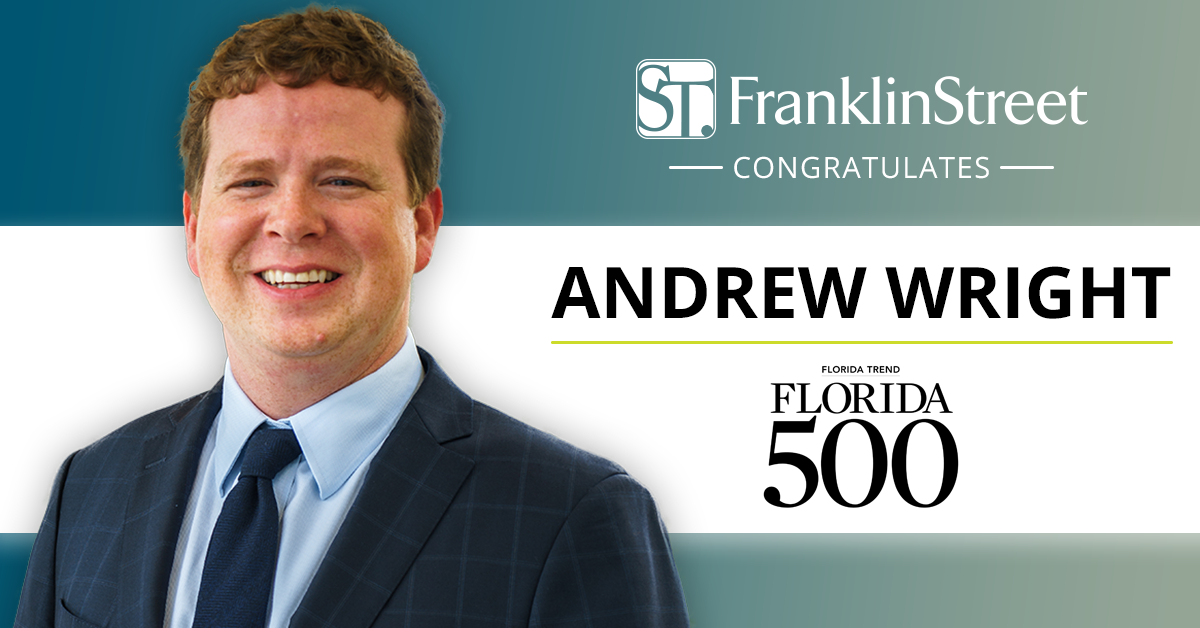 Franklin Street CEO Andrew Wright Named to Florida 500 - Franklin Street