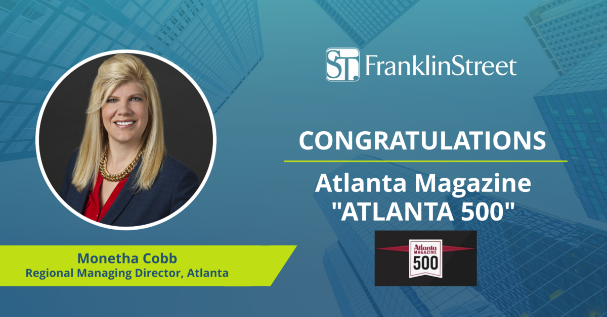 Franklin Street's Monetha Cobb Honored as One Atlanta's Most ...