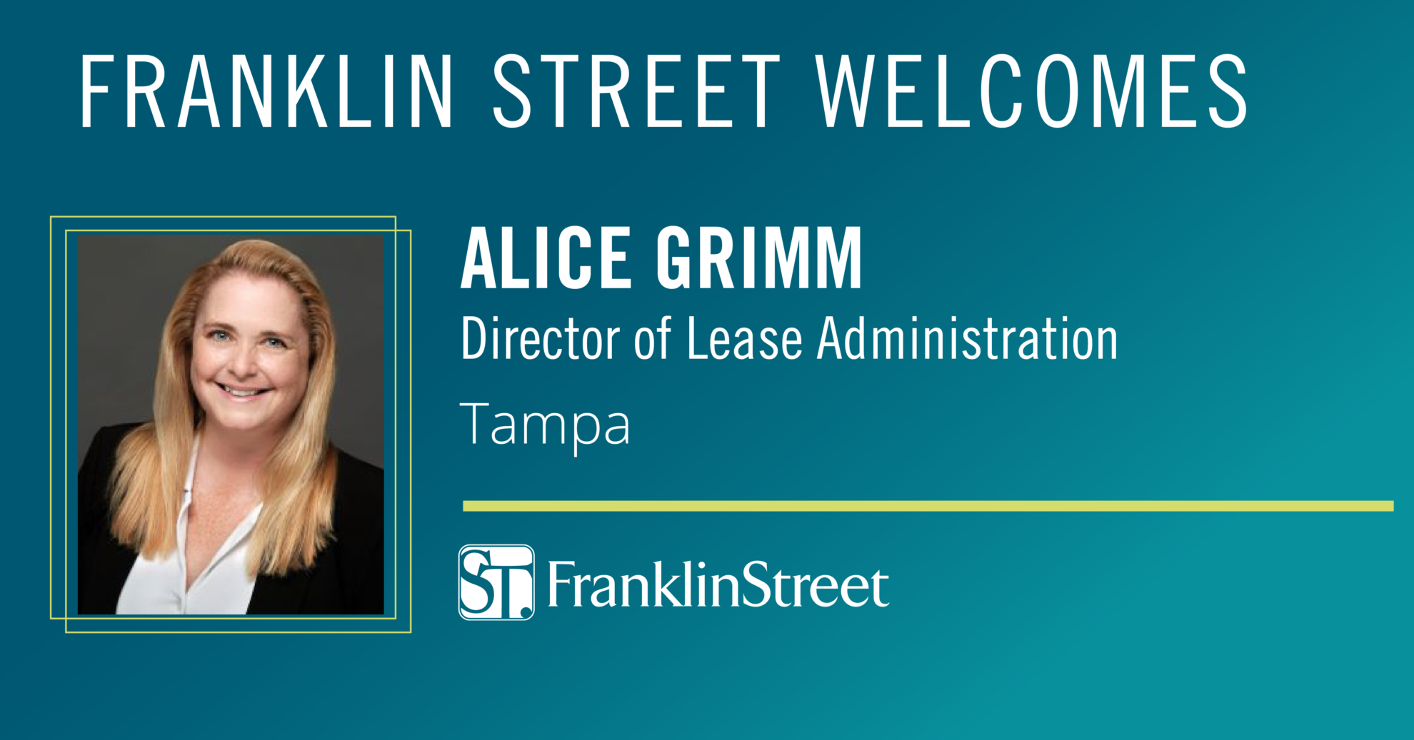 Franklin Street Welcomes Alice Grimm as Director of Lease ...