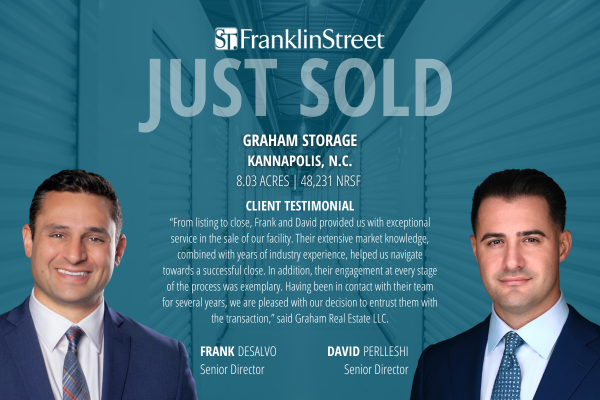 Franklin Street Arranges Sale of 48K-SF Self-Storage Facility in North ...